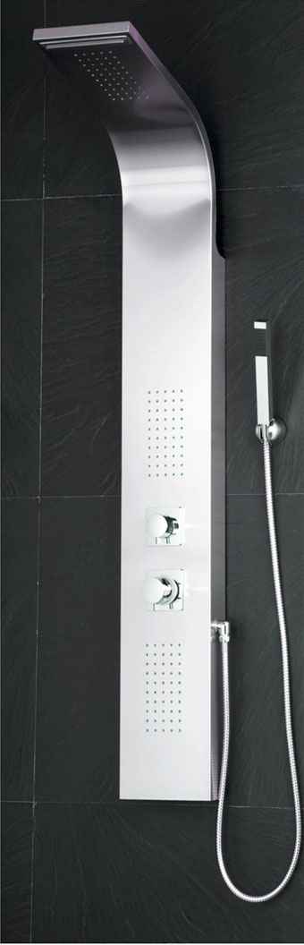 Contemporary Shower Panel with Waterfall Top Head #VS9304 ...