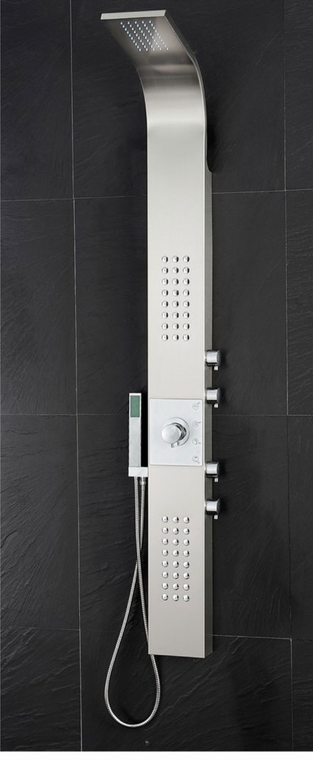 Contemporary Shower Column with Waterfall Top Head VS9902 by ...