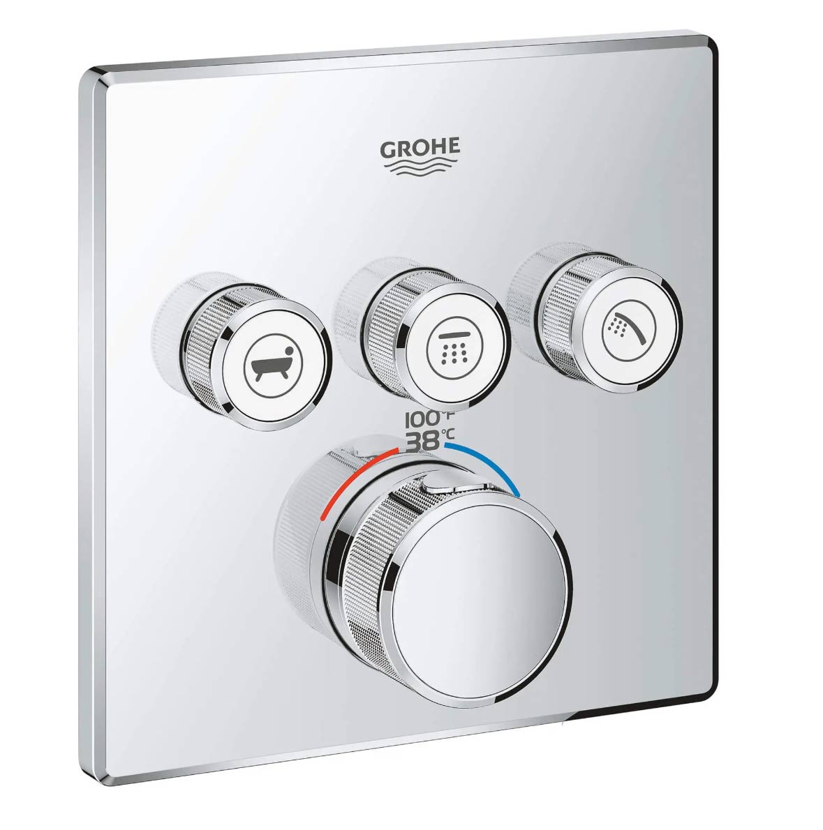 Buy GROHE-29142000 GROHTHERM SMARTCONTROL THIPLE FUNCTION THERMOSTATIC ...