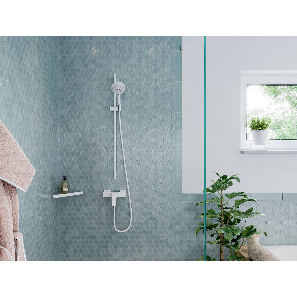 Buy Hansgrohe - 28631140 - Unica Wallbar S, 36'' in Brushed Bronze at ...
